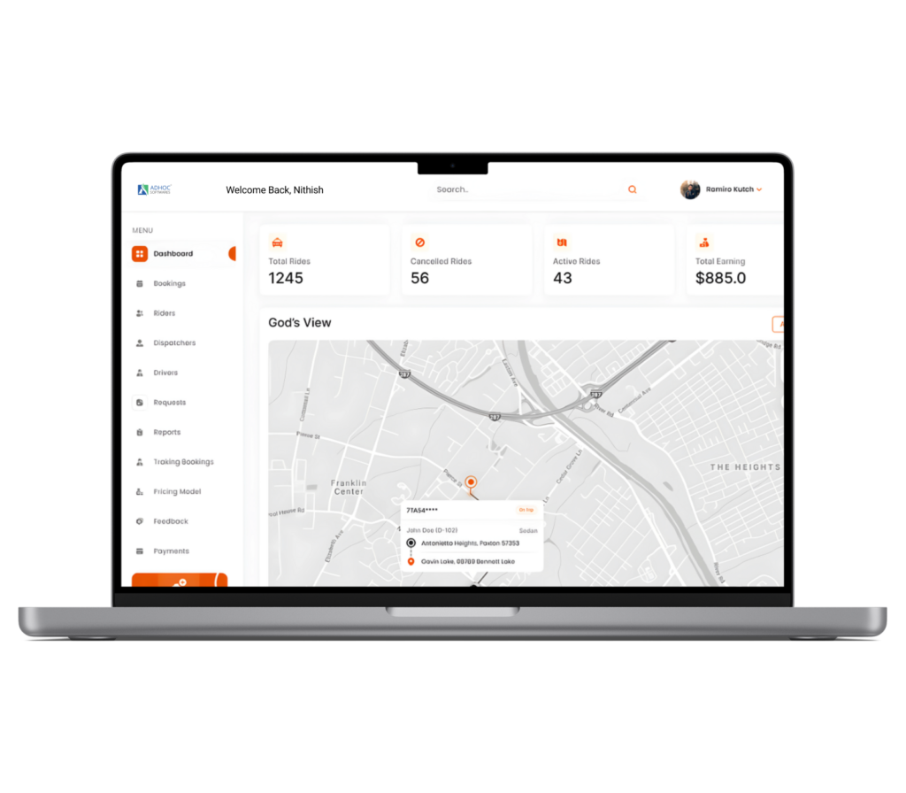 Taxi Booking App Development Company - Adhoc Softwares
