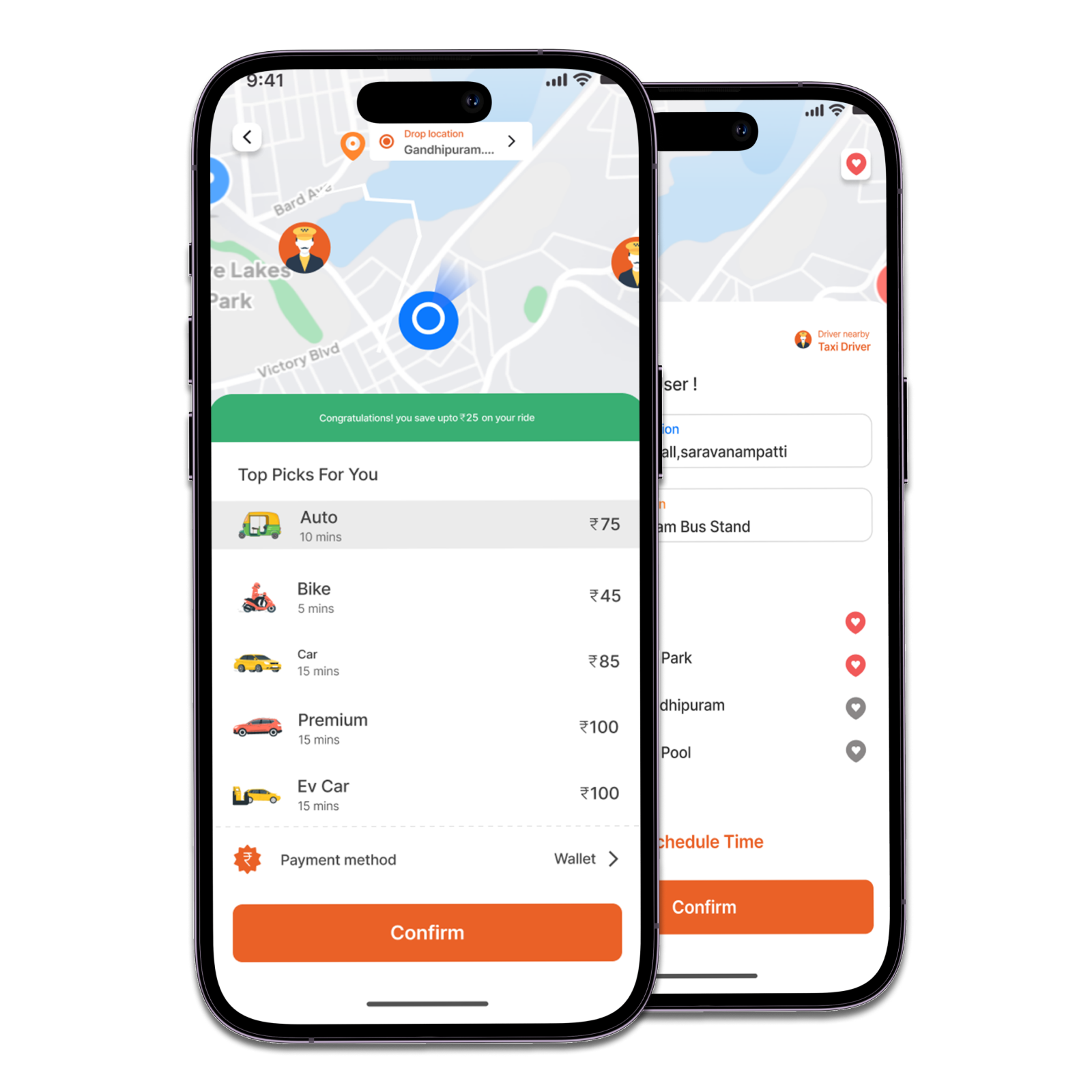 Taxi Booking App Adhoc Softwares
